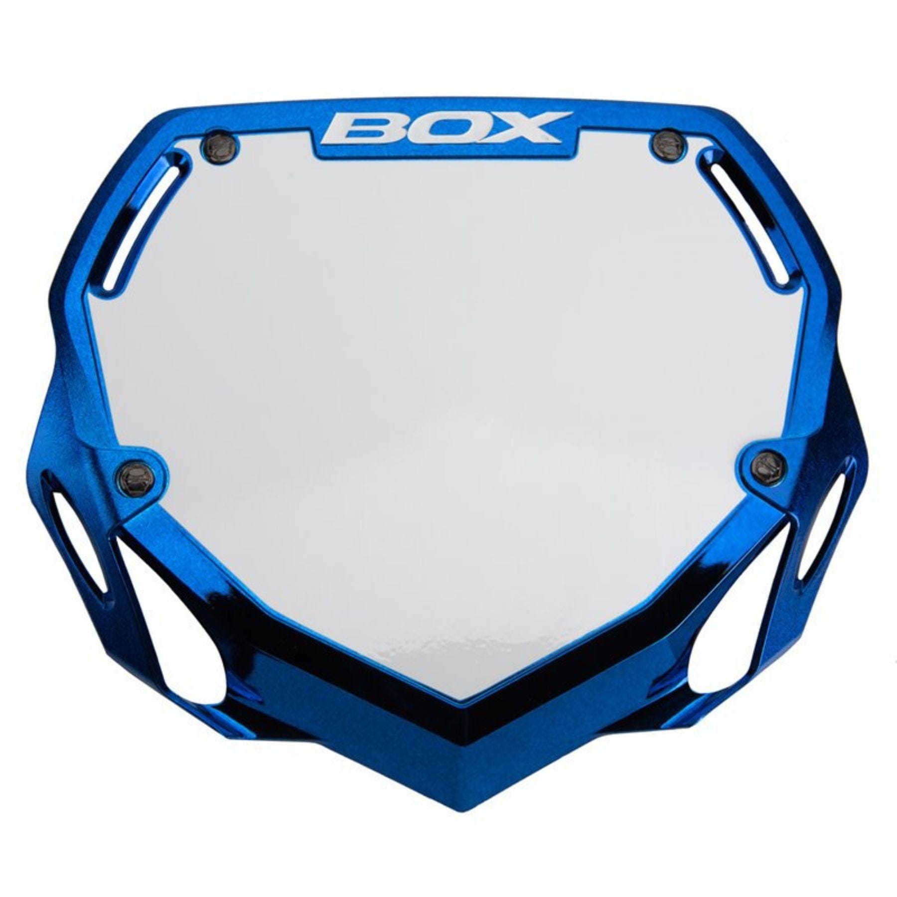 Box One BMX Racing Number Plate - Chrome Blue | 8Lines Shop