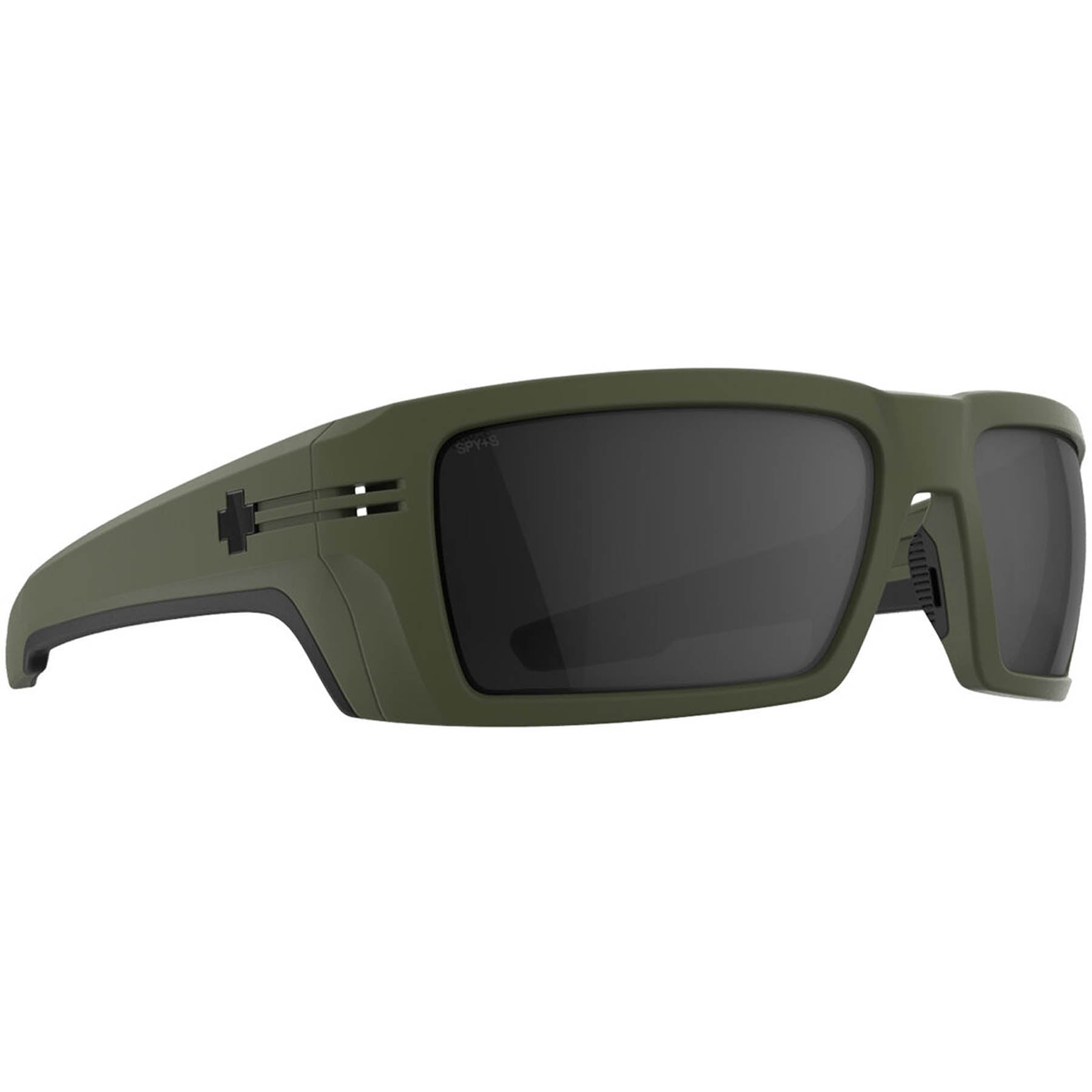SPY REBAR SE ANSI Sunglasses, Happy Lens - Gray/Matte Olive