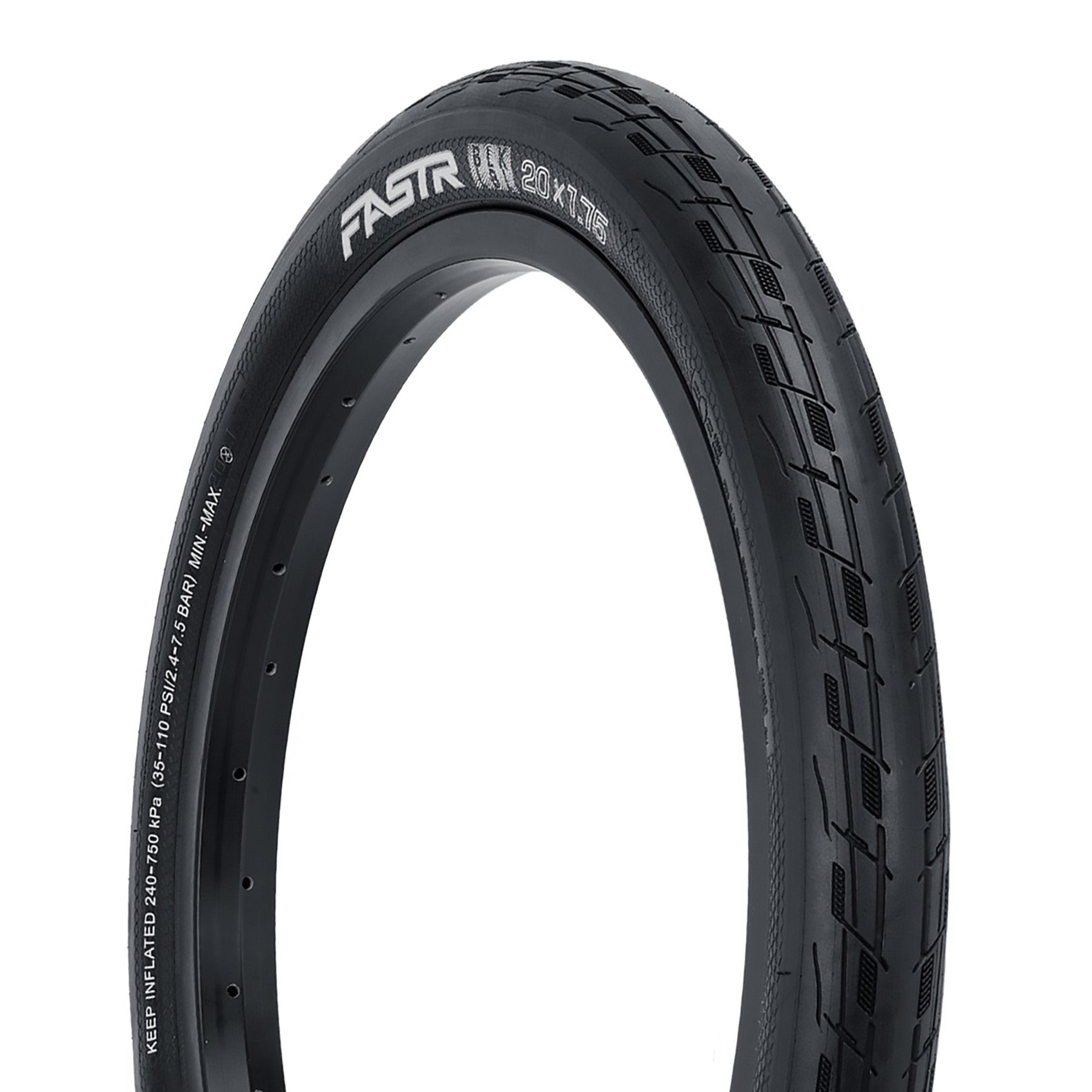 Tioga FASTR BLK LBL 120 TPI Folding BMX Racing Tyre 20"